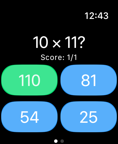 Watch Times Tables - Multiplication Practice for Apple Watch